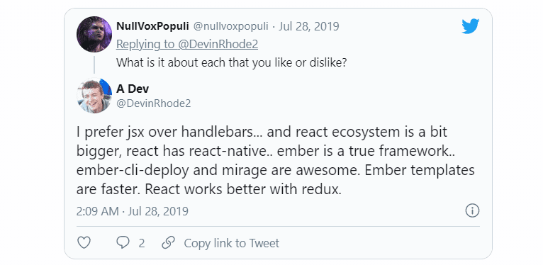 React vs Ember - A Profound Comparison Between Javascript Frameworks!